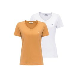Moxx Paris Shirt Damen Gr&ouml;&szlig;e L gelb / wei&szlig;
