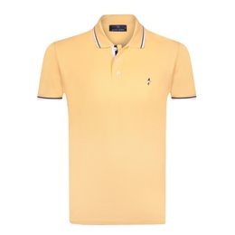 Jacey Quinn Poloshirt Herren Gr&ouml;&szlig;e L orange / schwarz / wei&szlig;