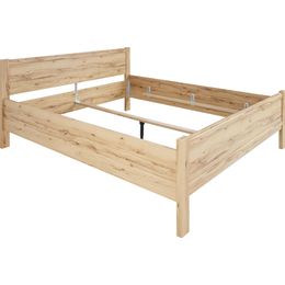 Bett Priess "Husum Schlafzimmer Jugendzimmer Rahmenbett", beige (astkernbuchefarben), B:150cm H:85cm L:208cm, Betten, Jugendbett Bettgestell, mit Komforthöhe verschiedene Ausführungen hochwertige Premium Qualität