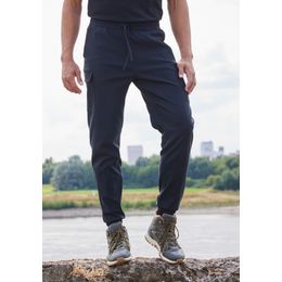 Jogger Pants John Devin Gr. 46, N-Gr, schwarz Herren Hosen mit Belüftung im Kniebereich