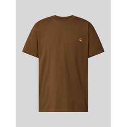 Carhartt Work In Progress T-Shirt mit Label-Stitching Modell 'American Script'