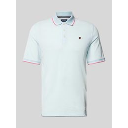 Regular Fit Poloshirt mit Logo-Stitching Modell 'BLUWIN'