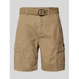 Superdry Regular Fit Cargoshorts mit Gürtel