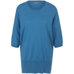 Rundhals-Pullover aus 100% Kaschmir include blau