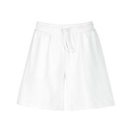 Bermudas Rina Green Cotton weiss