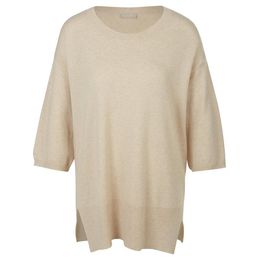 Rundhals-Pullover aus 100% Kaschmir include beige