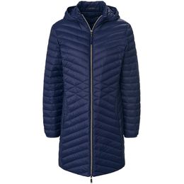 Daunen-Long-Steppjacke MYBC blau