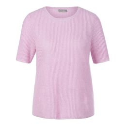 Rundhals-Pullover aus Seide und Kaschmir include rosé