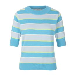Peter Hahn - Rundhals-Pullover, blau, Gr. 36 / S - Baumwolle