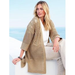 Strickjacke 3/4-Arm Anna Aura beige