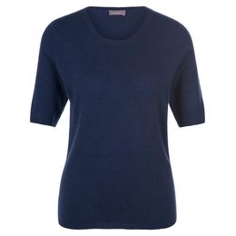 Rundhals-Pullover aus Schurwolle und Kaschmir include blau