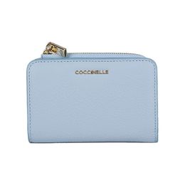 Coccinelle Leder-Geldbörse in Helblau - (B)13 x (H)9 cm