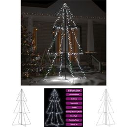 Weihnachtsbaum in Kegelform 300 LEDs Indoor & Outdoor 120x220cm - Weihnachtsbäume - Weiß - The Living Store