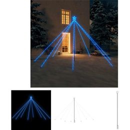 Weihnachtsbaum-Lichterketten Indoor Outdoor 576 LEDs Blau 3,6 m - Weihnachtsbäume - Blau - The Living Store