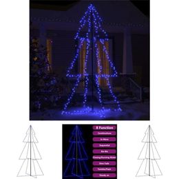 Weihnachtsbaum in Kegelform 300 LEDs Indoor & Outdoor 120x220cm - Weihnachtsbäume - Blau - The Living Store