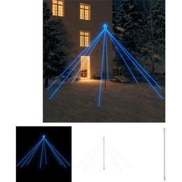 Weihnachtsbaum-Lichterketten Indoor Outdoor 800 LEDs Blau 5 m - Weihnachtsbäume - Blau - The Living Store