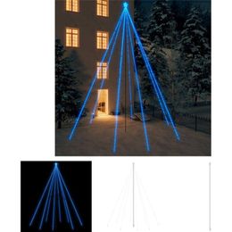 The Living Store Weihnachtsbaum-Lichterketten Indoor Outdoor 1300 LEDs Blau 8 m - Weihnachtsbäume