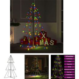 Weihnachtsbaum in Kegelform 160 LEDs Indoor & Outdoor 78x120 cm - Weihnachtsbäume - Mehrfarbig - The Living Store