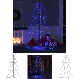 Weihnachtsbaum in Kegelform 200 LEDs Indoor Outdoor 98x150 cm - Weihnachtsbäume - Blau - The Living Store