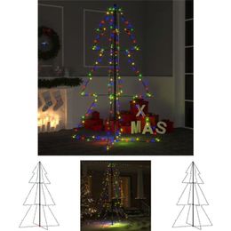 Weihnachtsbaum in Kegelform 200 LEDs Indoor Outdoor 98x150 cm - Weihnachtsbäume - Mehrfarbig - The Living Store