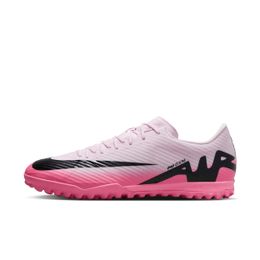 Nike Mercurial Vapor 15 Academy TF Low-Top-Fußballschuh - Pink