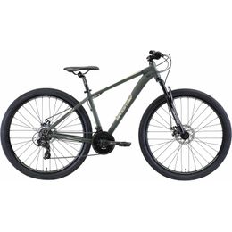 Mountainbike Bikestar Fahrräder Gr. 43cm, 29 Zoll (73,66cm), grün für Damen und Herren, Kettenschaltung