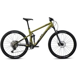 Mountainbike GHOST "Riot Trail AL" Fahrräder Gr. 42 cm, 27,5 Zoll (69,85 cm), grün Full Suspension für Damen und Herren, Kettenschaltung