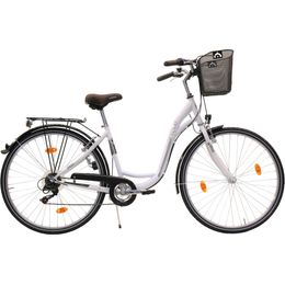 Cityrad FASHION LINE Fahrräder Gr. 43 cm, 26 Zoll (66,04 cm), weiß Alle Fahrräder für Damen, Kettenschaltung