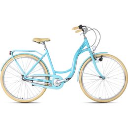 Cityrad Dacapo "Milano" Fahrräder Gr. 51 cm, 28 Zoll (71,12 cm), blau (hellblau, hellblau) für Damen, Nabenschaltung