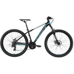 Mountainbike Bikestar Fahrräder Gr. 41 cm, 27,5 Zoll (69,85 cm), schwarz Hardtail für Damen und Herren, Kettenschaltung