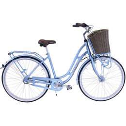 Cityrad FASHION LINE Fahrräder Gr. 48cm, 28 Zoll (71,12cm), blau (hellblau, hellblau) für Damen, Nabenschaltung