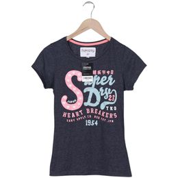 Superdry Damen T-Shirt, marineblau, Gr. 36