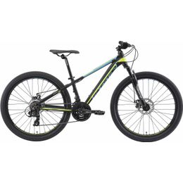 Mountainbike Bikestar Fahrräder Gr. 33 cm, 26 Zoll (66,04 cm), schwarz Hardtail für Damen und Herren, Kettenschaltung