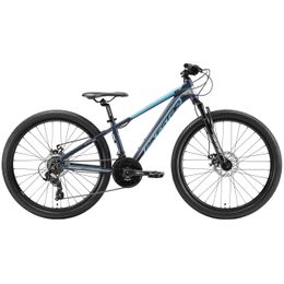 Mountainbike Bikestar Fahrräder Gr. 33cm, 26 Zoll (66,04cm), blau für Damen und Herren, Kettenschaltung