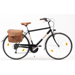 Cityrad VENICE - I LOVE ITALY "Citybike 605 Man" Fahrräder Gr. 50 cm, 28 Zoll (71,12 cm), schwarz Alle Fahrräder für Herren, Kettenschaltung