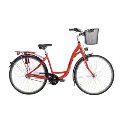 Cityrad SIGN Fahrräder Gr. 48cm, 28 Zoll (71,12cm), rot für Damen und Herren