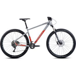 Mountainbike GHOST "Kato Advanced AL" Fahrräder Gr. 48 cm, 29 Zoll (73,66 cm), grau (dunkelorange, hellgrau) für Damen und Herren, Kettenschaltung