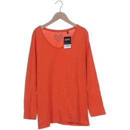 Ulla Popken Damen Langarmshirt, orange, Gr. 42