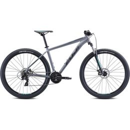 Mountainbike FUJI Bikes "Fuji Nevada 29 1.9" Fahrräder Gr. 43cm, 29 Zoll (73,66cm), grau (grau + schwarz) für Damen und Herren, Kettenschaltung