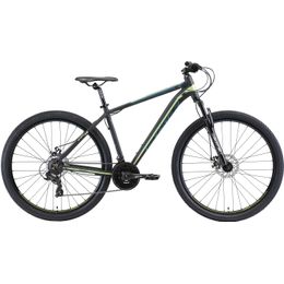 Mountainbike Bikestar Fahrräder Gr. 48 cm, 29 Zoll (73,66 cm), schwarz Hardtail für Damen und Herren, Kettenschaltung