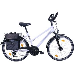 Trekkingrad Performance Fahrräder Gr. 45cm, 26 Zoll (66,04cm), weiß für Damen, Kettenschaltung