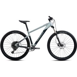 Mountainbike GHOST "Nirvana Tour SF" Fahrräder Gr. 39 cm, 27,5 Zoll (69,85 cm), grau (dunkelgrau, hellgrau) für Damen und Herren, Kettenschaltung