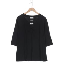 Ulla Popken Damen Langarmshirt, schwarz, Gr. 46