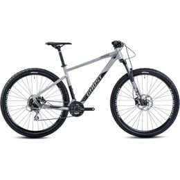 Mountainbike GHOST "Kato Essential AL" Fahrräder Gr. 44cm, 29 Zoll (73,66cm), grau (hellgrau-schwarz) für Damen und Herren, Kettenschaltung