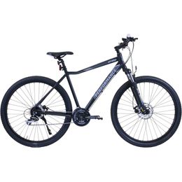 Mountainbike Performance Fahrräder Gr. 52cm, 29 Zoll (73,66cm), schwarz für Damen und Herren, Kettenschaltung