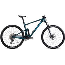 Mountainbike GHOST "Lector FS SF LC Essential" Fahrräder Gr. 51 cm, 29 Zoll (73,66 cm), grün (azur, dunkelpetrol) für Damen und Herren, Kettenschaltung