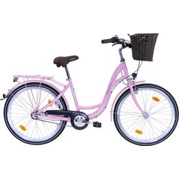 Cityrad FASHION LINE Fahrräder Gr. 43 cm, 26 Zoll (66,04 cm), rosa Alle Fahrräder für Damen und Herren, Nabenschaltung