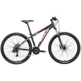 Mountainbike FUJI Bikes "NEVADA 3.0 LE - 27,5 / 29 Zoll" Fahrräder Gr. 38cm, 27,5 Zoll (69,85cm), schwarz (schwarz + schwarz) für Damen und Herren, Kettenschaltung