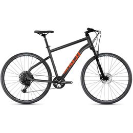 Fitnessbike GHOST "Square Cross Essential AL U" Fahrräder Gr. 47cm, 28 Zoll (71,12cm), silberfarben für Damen und Herren, Kettenschaltung