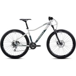 Mountainbike GHOST "Lanao Essential 27.5 AL" Fahrräder Gr. 44cm, 27,5 Zoll (69,85cm), weiß (rauchmint-weiß) für Damen und Herren, Kettenschaltung